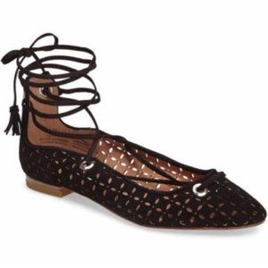 Halogen Shoes | Lace Up Studded Flats | Poshmark